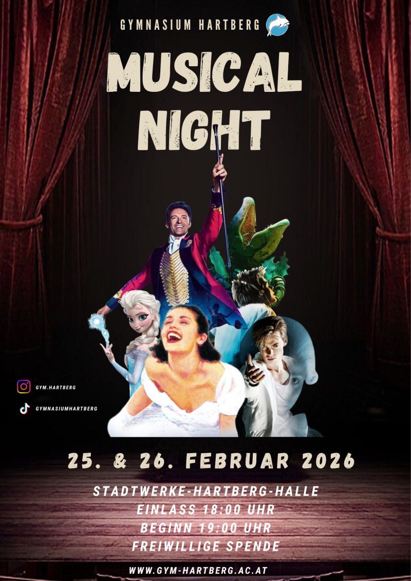 Einladung Musical-Night – Gymnasium Hartberg